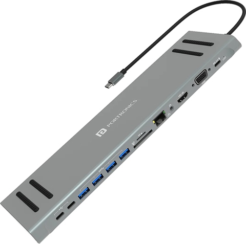 Portronics Mport 13C 13-in-1 Multiport USB Type-C HUB - Grey - CeX (IN ...