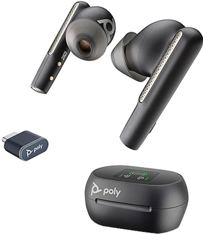 Poly Voyager Free 60+ UC TWS In-Ear Earbuds (w/USB-A Dongle) - Black, A ...