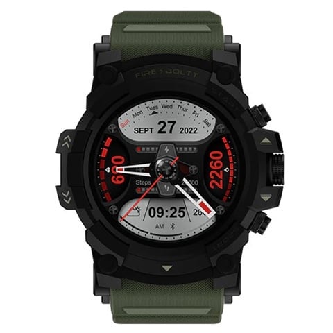 Fire-Boltt Expedition BT Calling & GPS SmartWatch - Wildwood Green, B ...