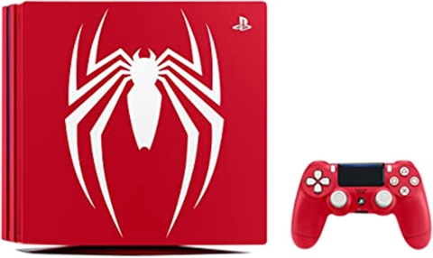 Playstation 4 Pro Console, 1TB Spider-Man Red (No Game), Discounted ...
