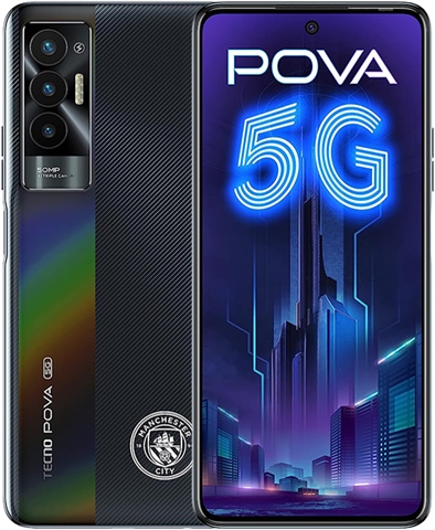 Tecno POVA 5G (8GB+128GB) Aether Black, VoLTE B - CeX (IN): - Buy, Sell ...