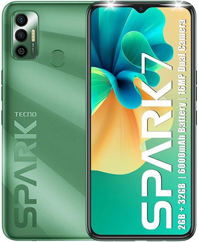 Tecno Spark 7 (2GB+32GB) Spruce Green, VoLTE C - CeX (IN): - Buy, Sell ...